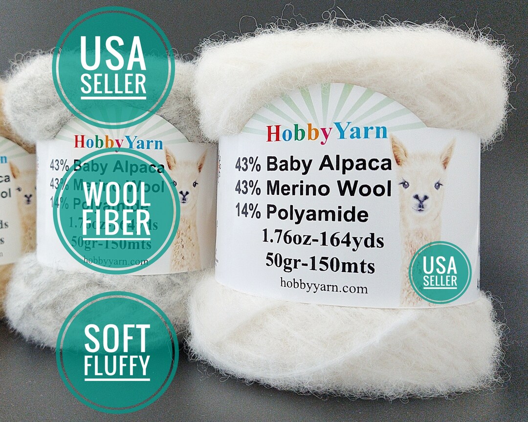 Baby Alpaca Yarn, Merino Wool Yarn, Soft Yarn - Etsy