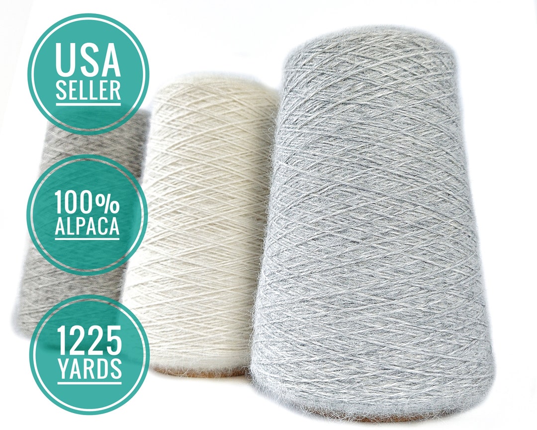 100% Alpaca Wool Yarn, Knitting Yarn Cone - Etsy