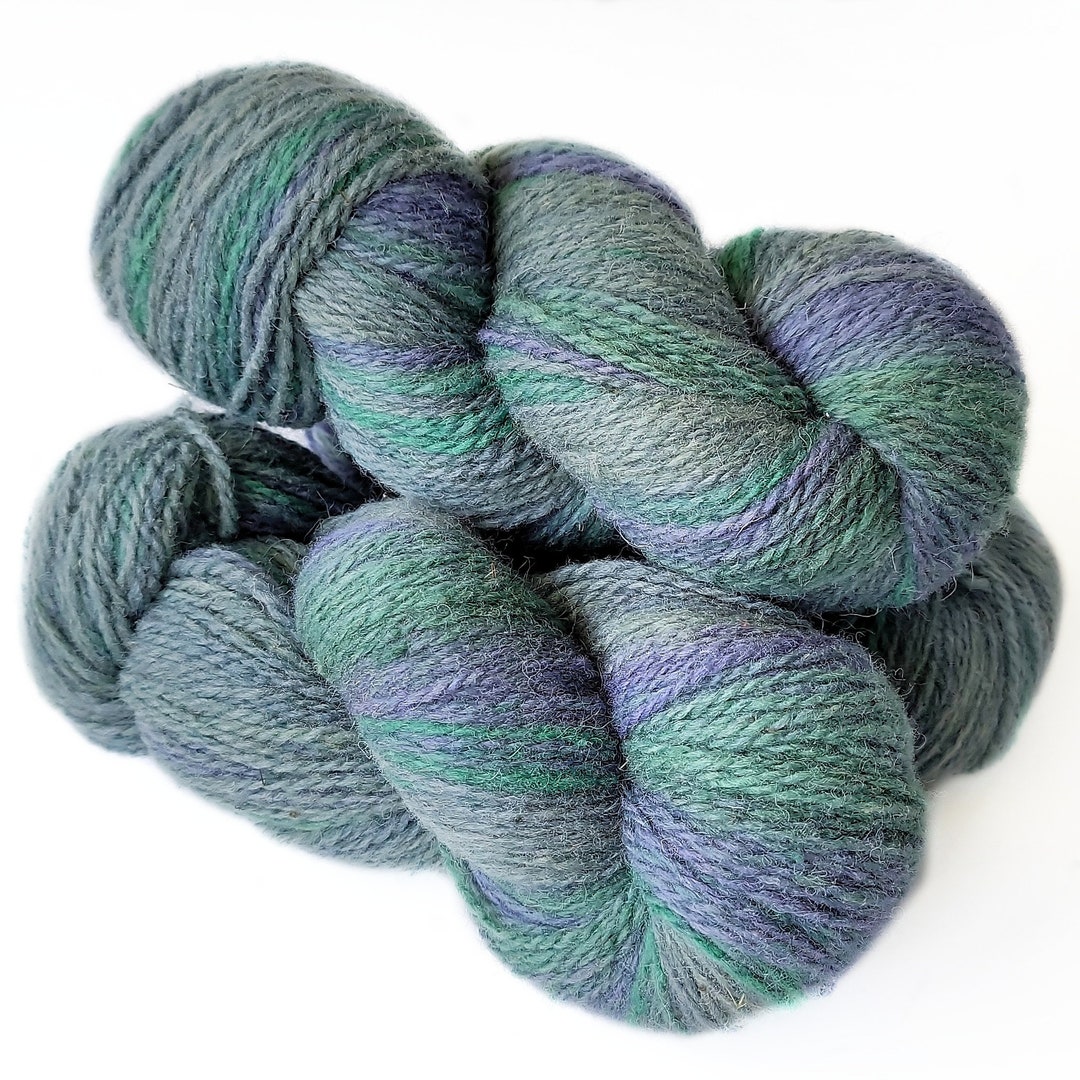 100% Natural Wool Yarn DK, Worsted Wool Yarn Hand Dyed - Etsy