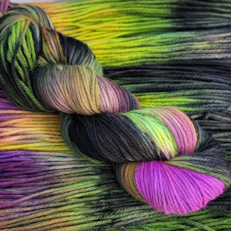 100% Superwash Merino Hand Dyed Yarn DK 216yds - Etsy