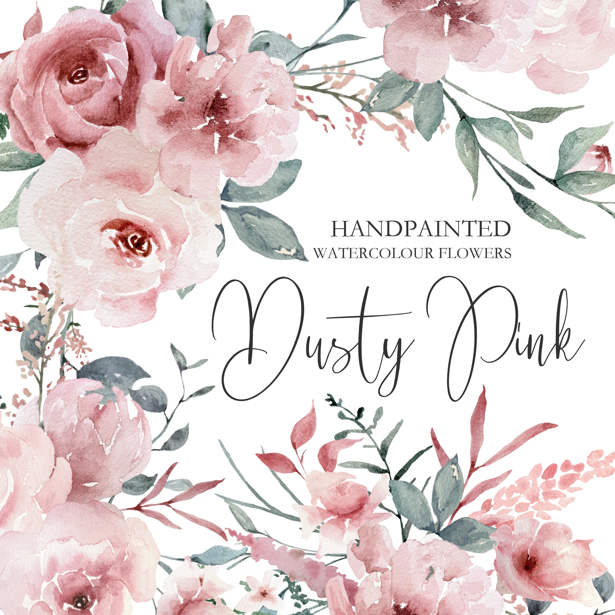 Dusty Pink Floral Wall Art at Melvin Jackson blog