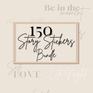 150 Story Sticker Bundle, Instagram Stickers, Social Media Influencers ...