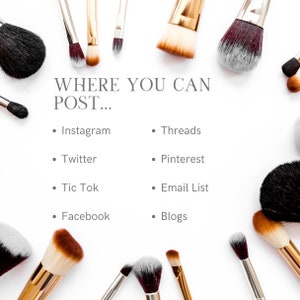 20 Makeup Influencer Social Media Post Ideas - Creative Content ...