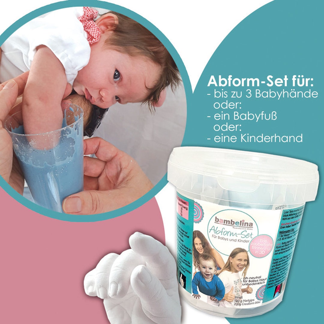 Gipsabdruck Set Babyhand Bambelina® ,diy Handabdruck-set Für Baby Und ...
