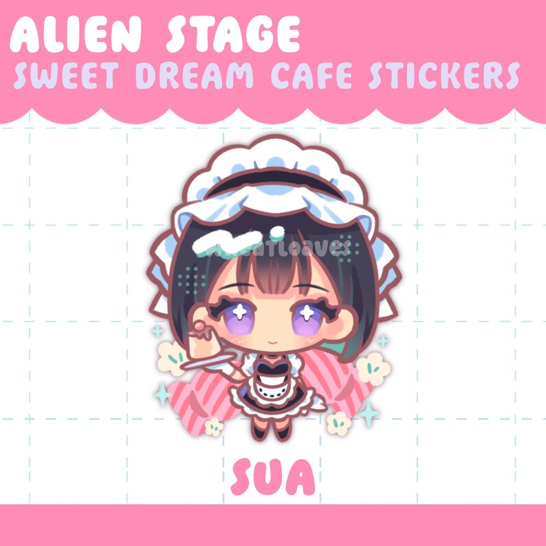 Alien Stage Maid Mizi Sua Luka Ivan Till | 2.5 Inch Clear Matte ...