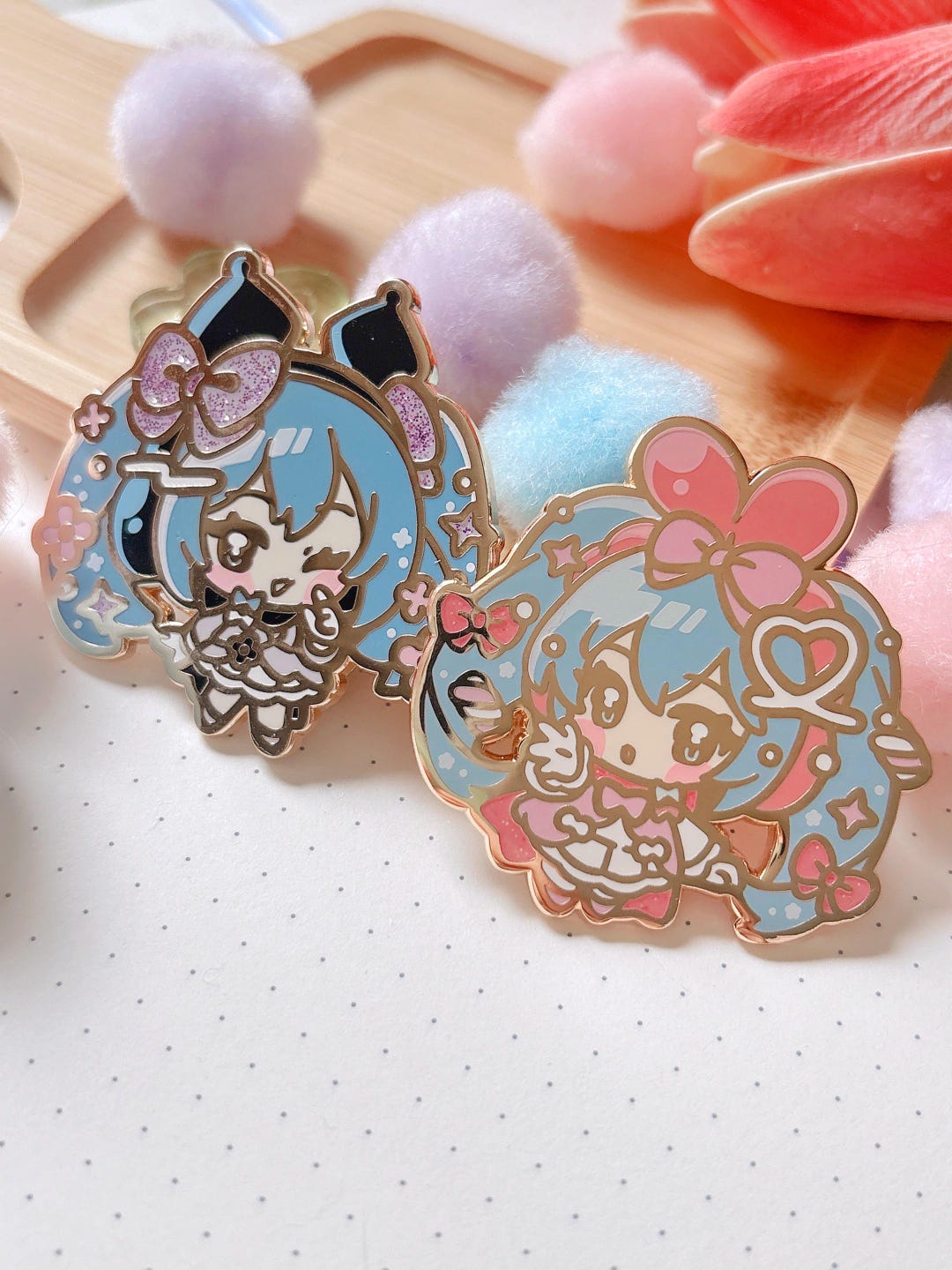 Vocaloid Virtual Singer Matching Miku | 2 Inch Enamel Pins - Etsy