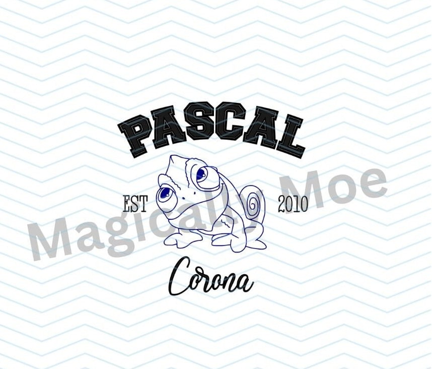 Tangled Pascal College Style Tee SVG - Etsy