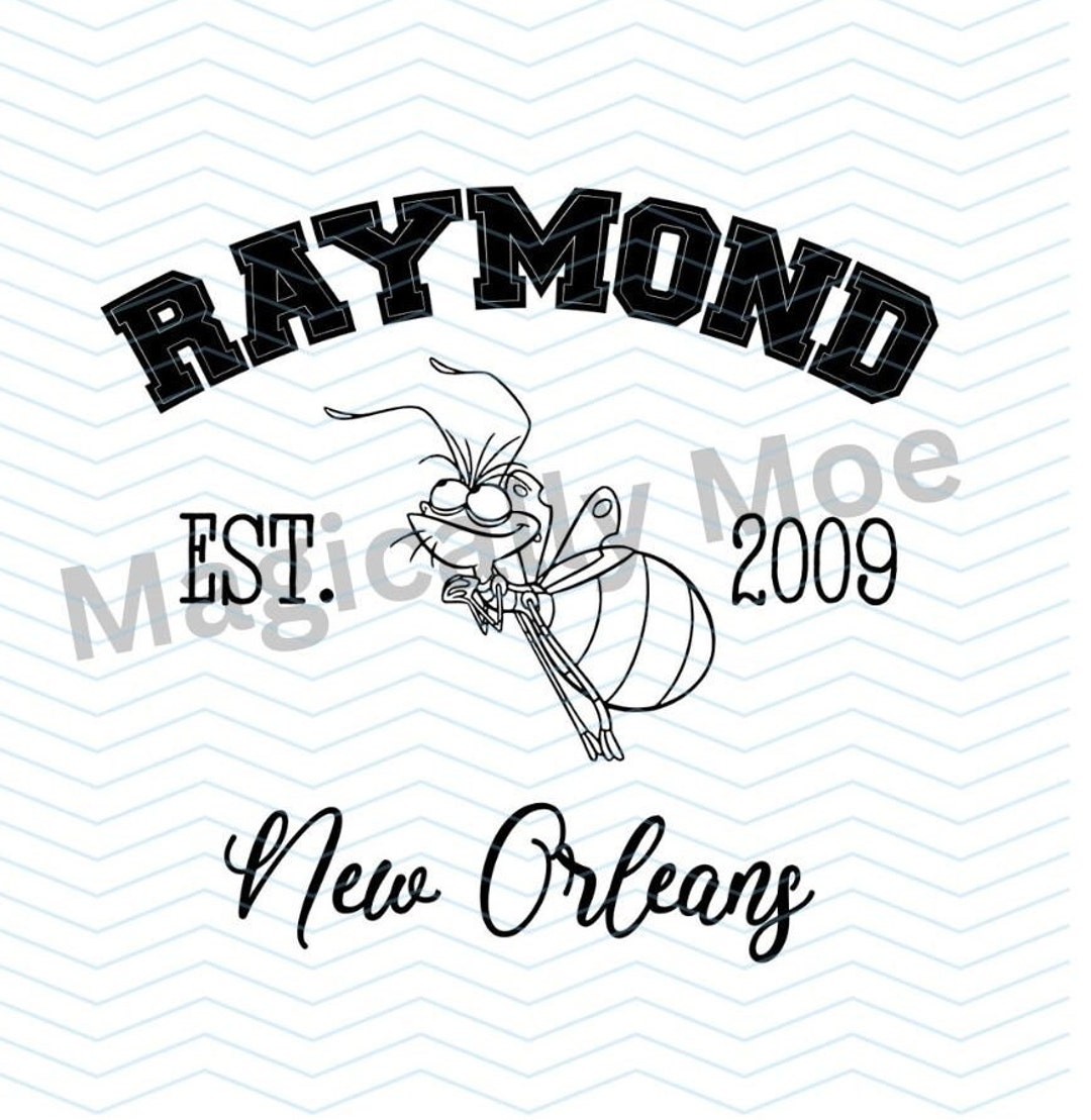 Princess and the Frog Ray College Tee Style SVG - Etsy