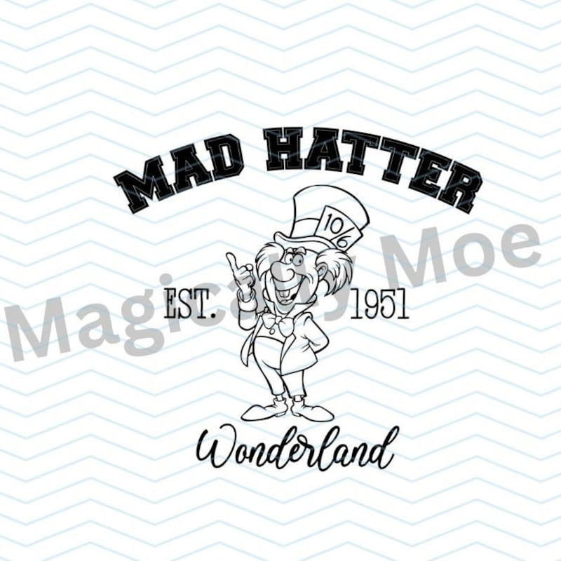 Mad Hatter Svg - Etsy