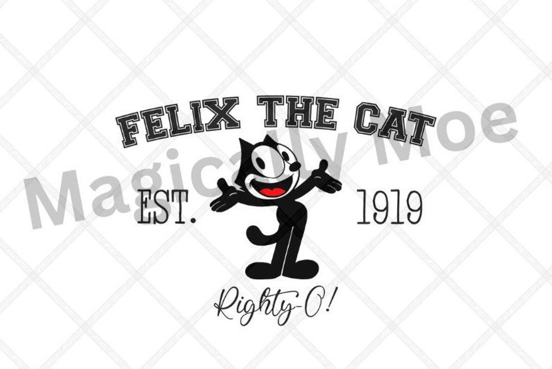 Felix the Cat College Style SVG - Etsy