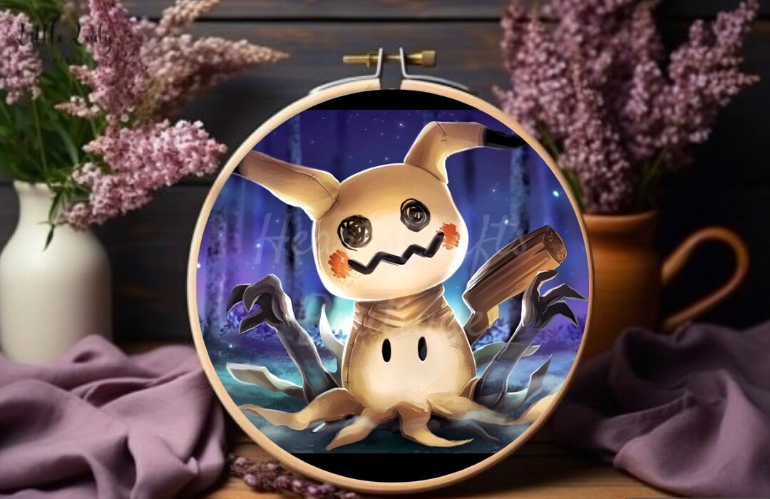 Mimikyu Cross Stitch Pattern PDF, Pokemon Cross Stitch, Pokemon Pattern ...