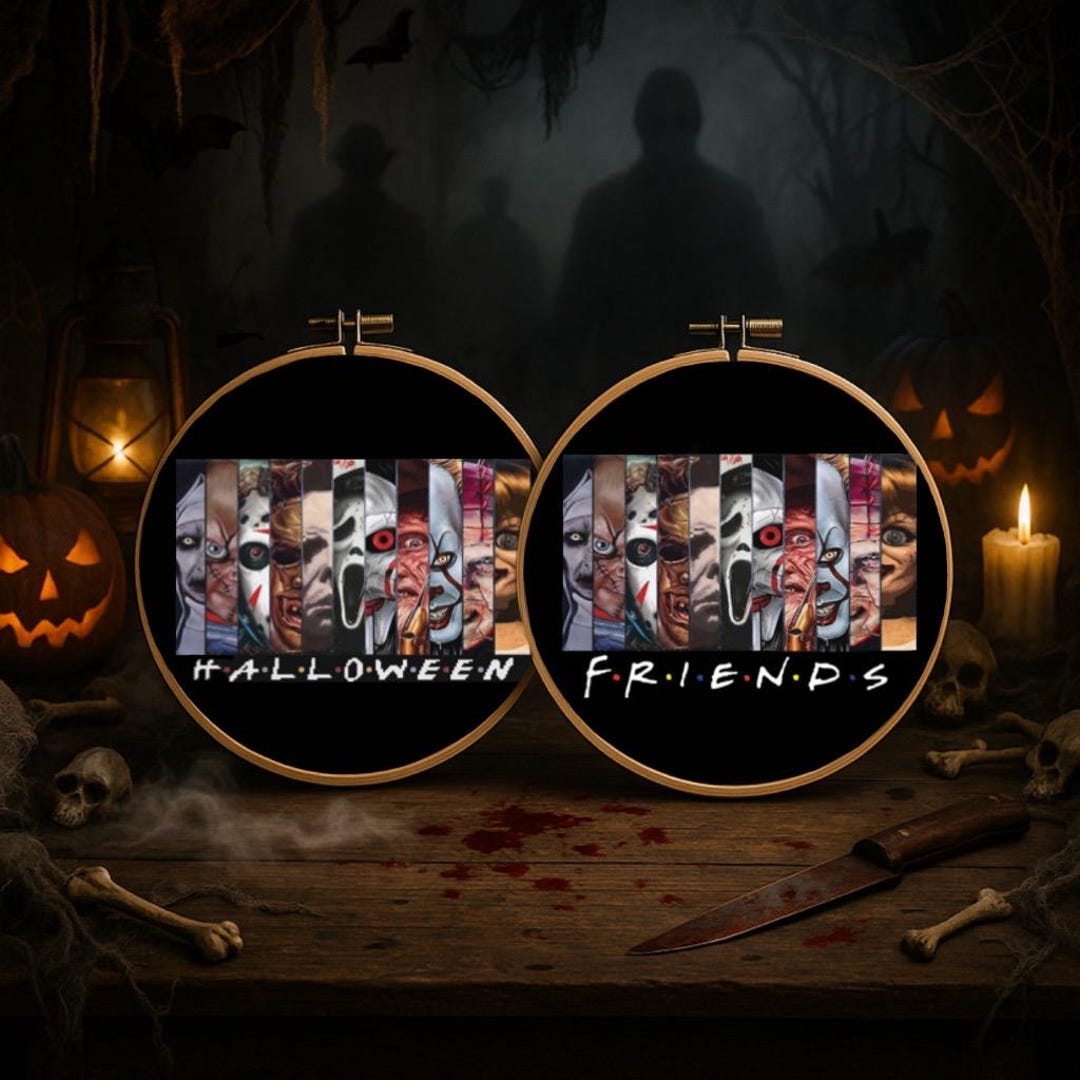 Horror Friends Cross Stitch, Pattern PDF, Scary Characters Pattern ...