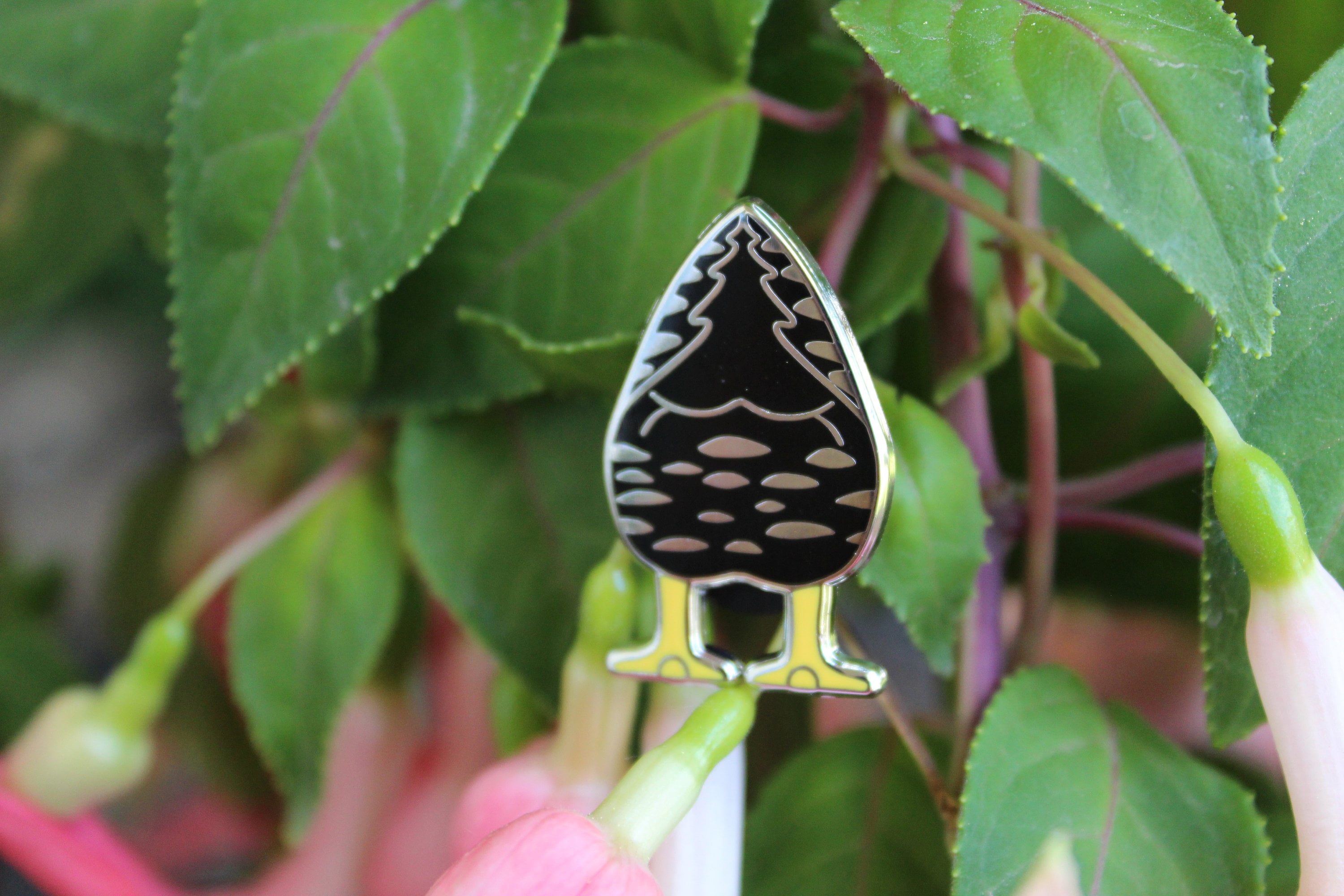 Black Enamel Chicken Butt Pin Funny Pin Chicken Lover Gift | Etsy