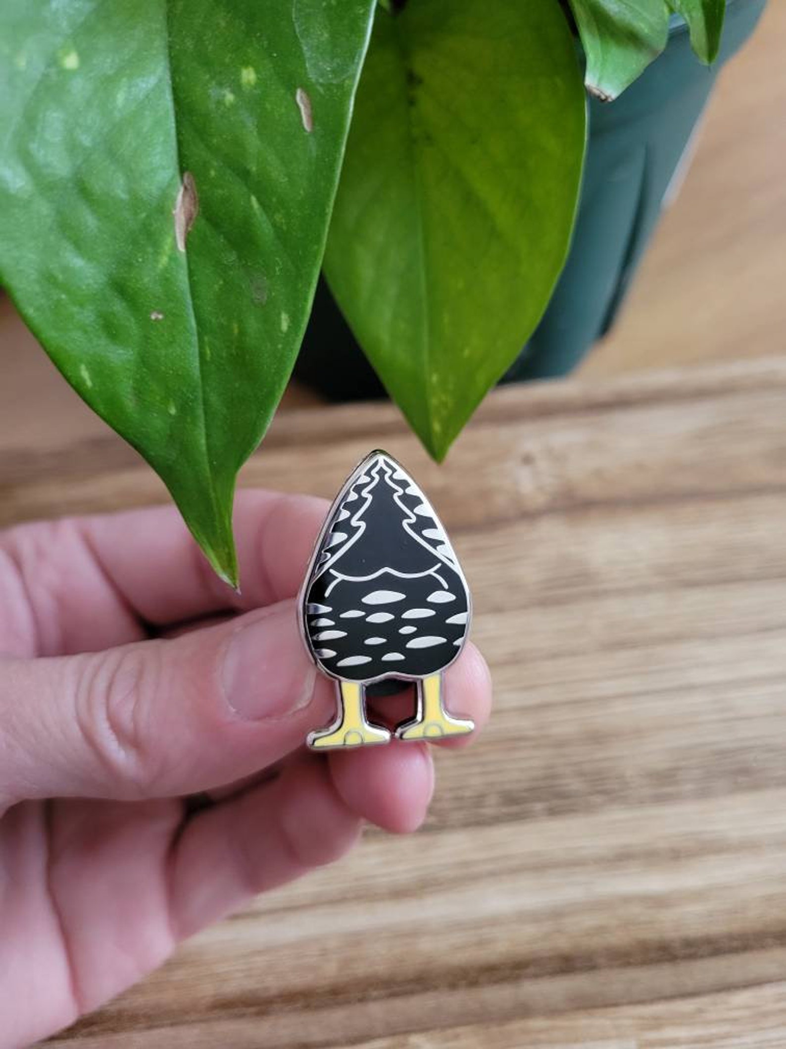 Black Enamel Chicken Butt Pin Funny Pin Chicken Lover Gift | Etsy