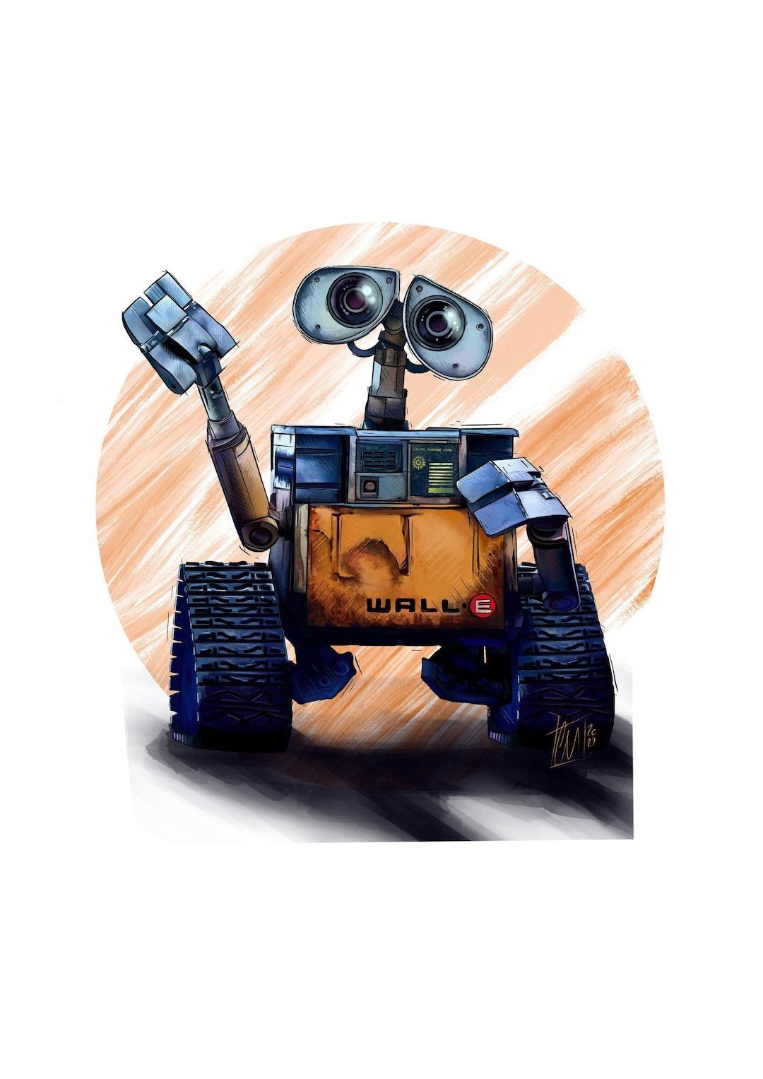 Wall-e Digital Illustration - Etsy