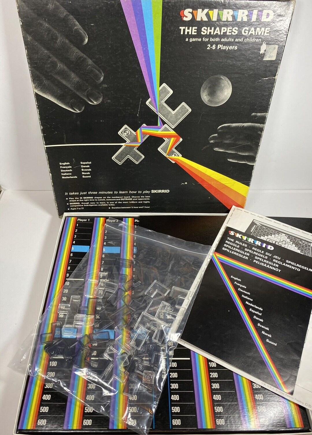 Skirrid The Shapes Game 1970's Board Game vintage Complete - Etsy France