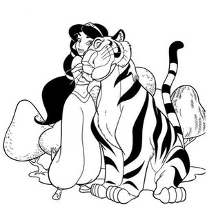 aladdin coloring sheet