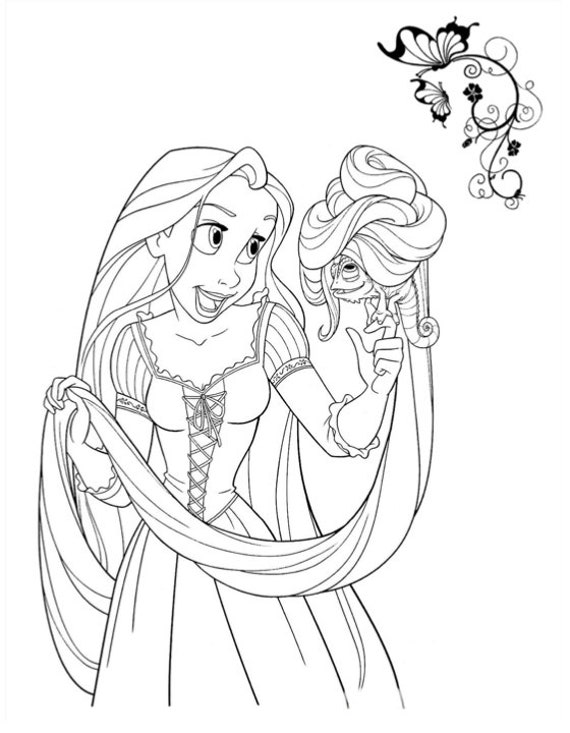 Tangled Princess Coloring Pages