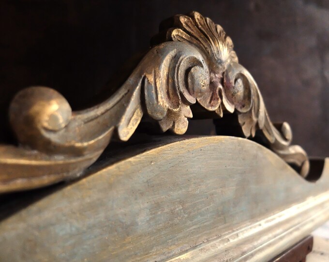 Antique French Carved Wood Pediment/ Gold Gilded/ Architectural Salvage ...