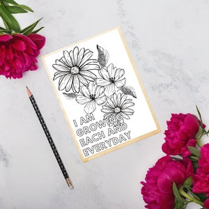 10 Coloring Book Pages/ Self-love Quotes/ Affirmation Cards/ - Etsy