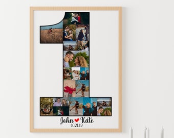 Number 1 Collage - Etsy