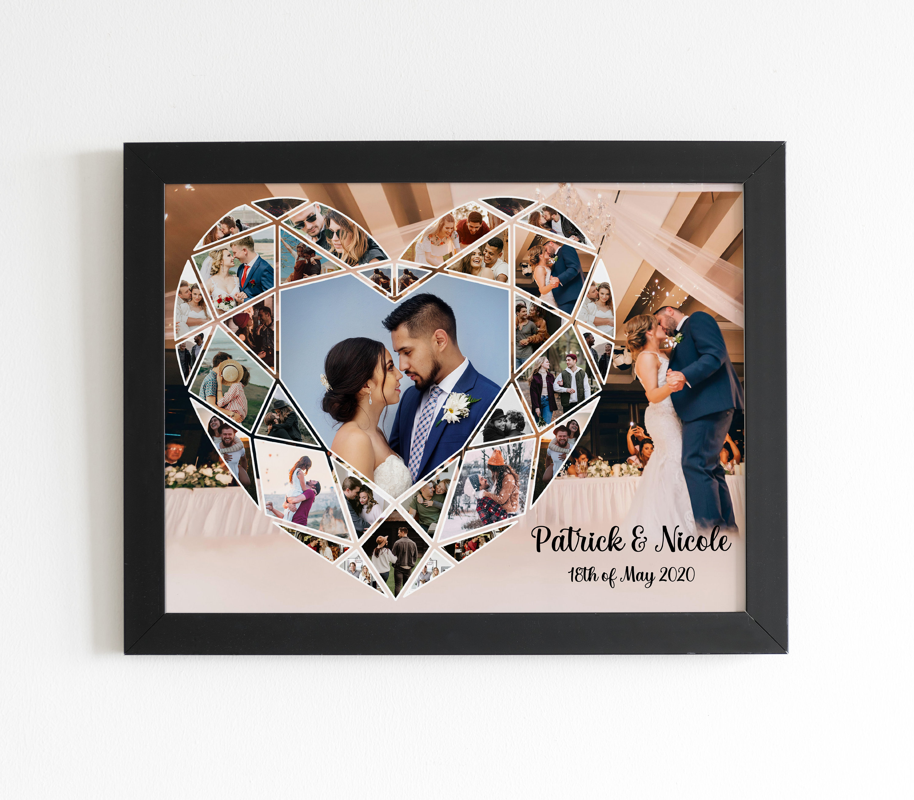 Personalized Photo Collage Wedding Gift Custom Gift for - Etsy