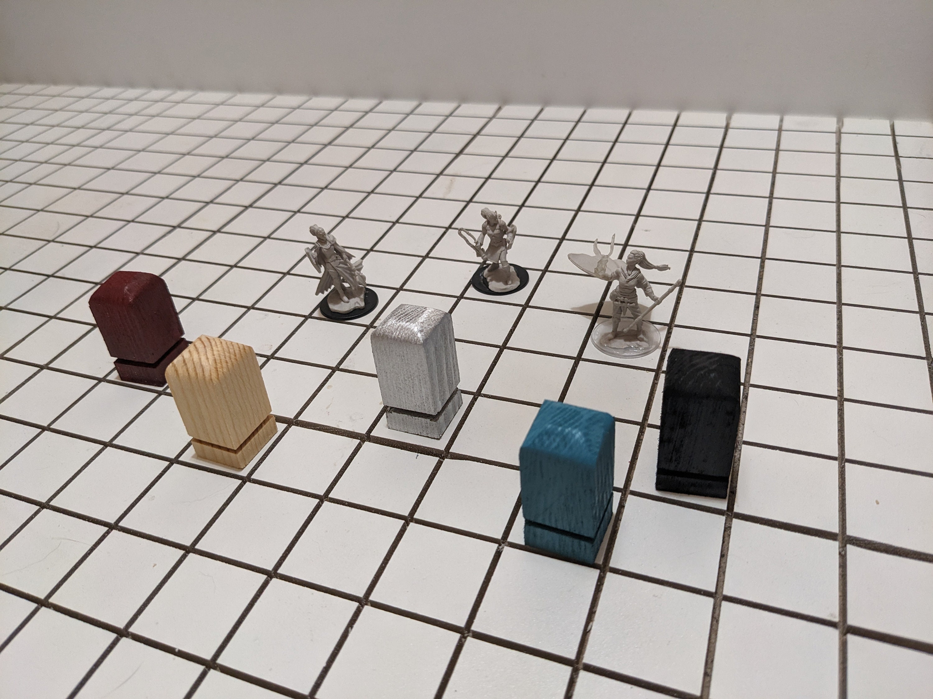 DND Minis 1.75" X 1.75 X 2.5"- Handmade Universal Dungeon and Dragons ...