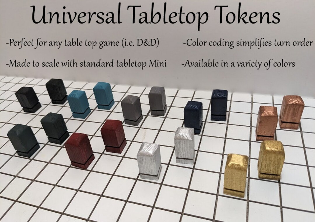 DND Minis 1.75" X 1.75 X 2.5"- Handmade Universal Dungeon and Dragons ...