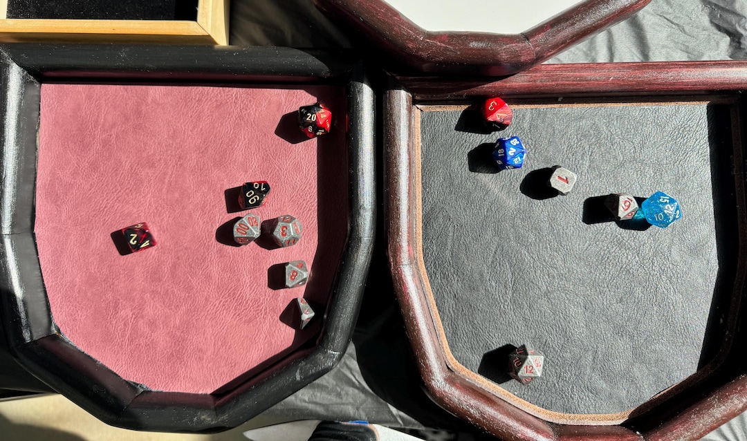 DND DM Dice Rolling Tray With Whiteboard - Etsy