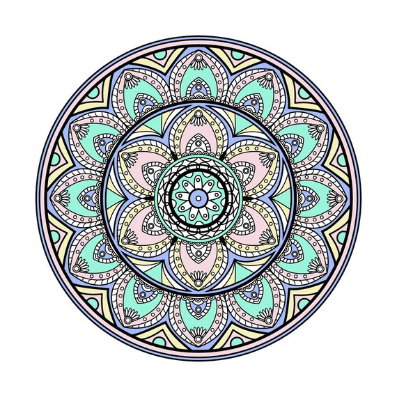 Mandala coloring pages adult coloring pages kids coloring | Etsy