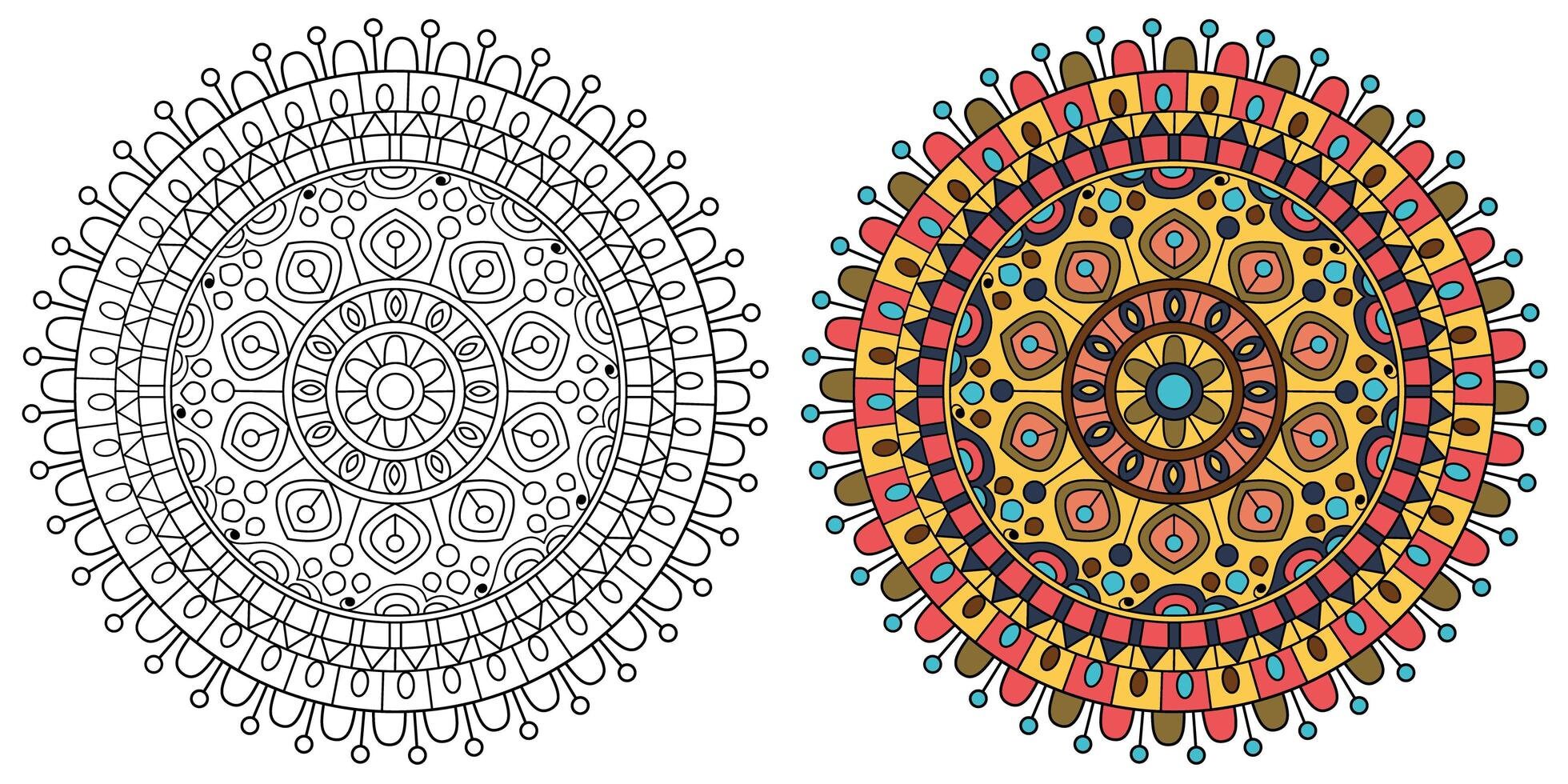 Mandala Coloring Pages, Digital Downloads, Kids Coloring, Adult ...
