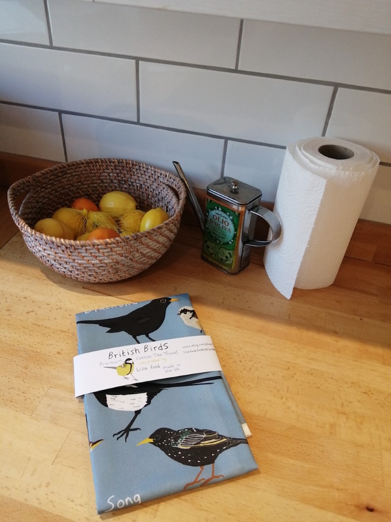 British Birds Tea Towel - Etsy