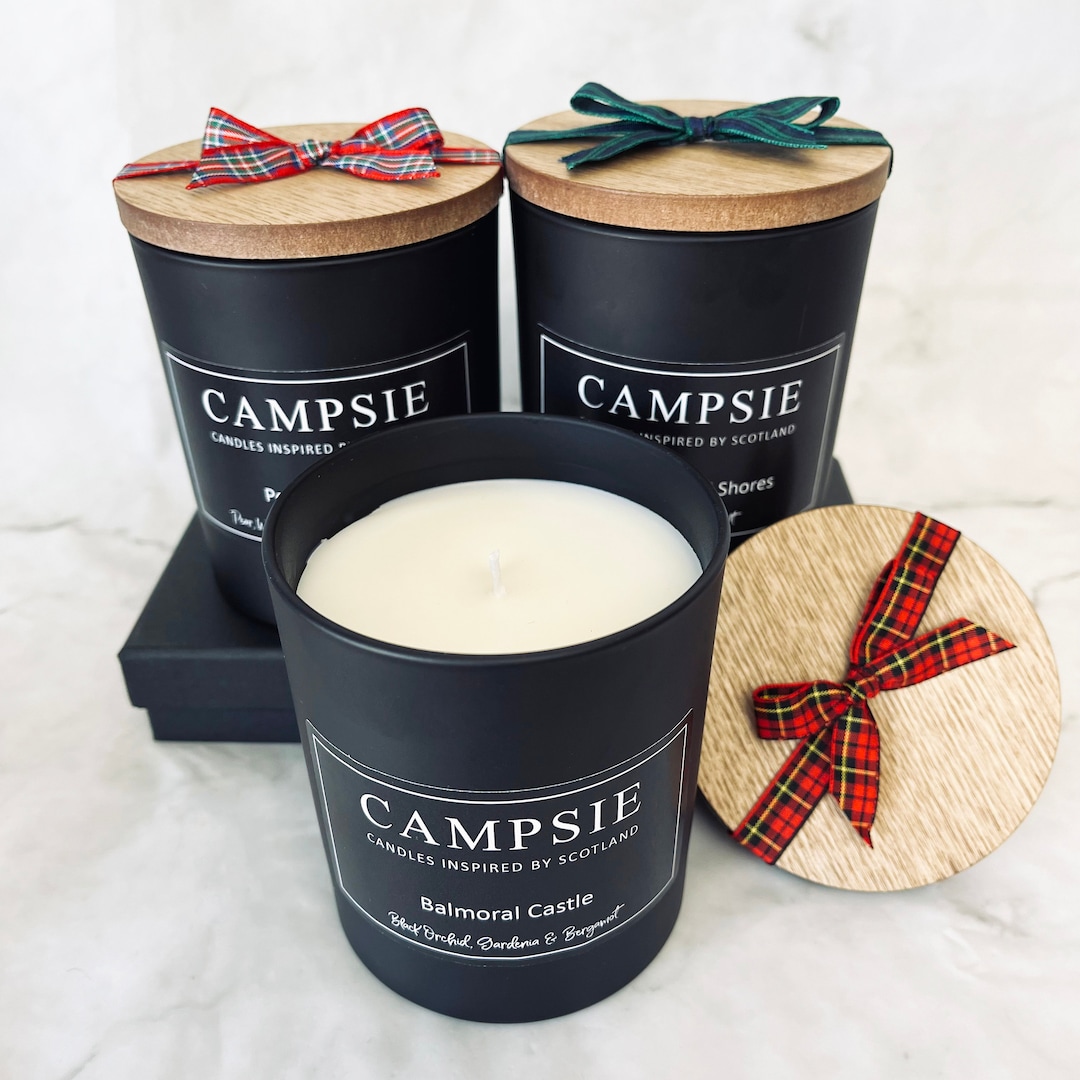 Balmoral Castle Scottish Tartan Candle - Etsy