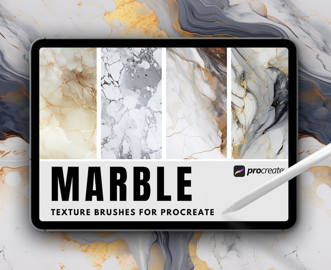 Procreate Marble Brushes | Marble Textures for Procreate | Natural Marble Stone Texture - Etsy