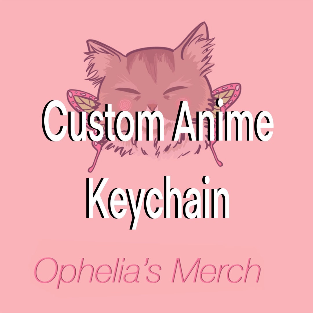 Custom Anime Resin Keychain - Etsy