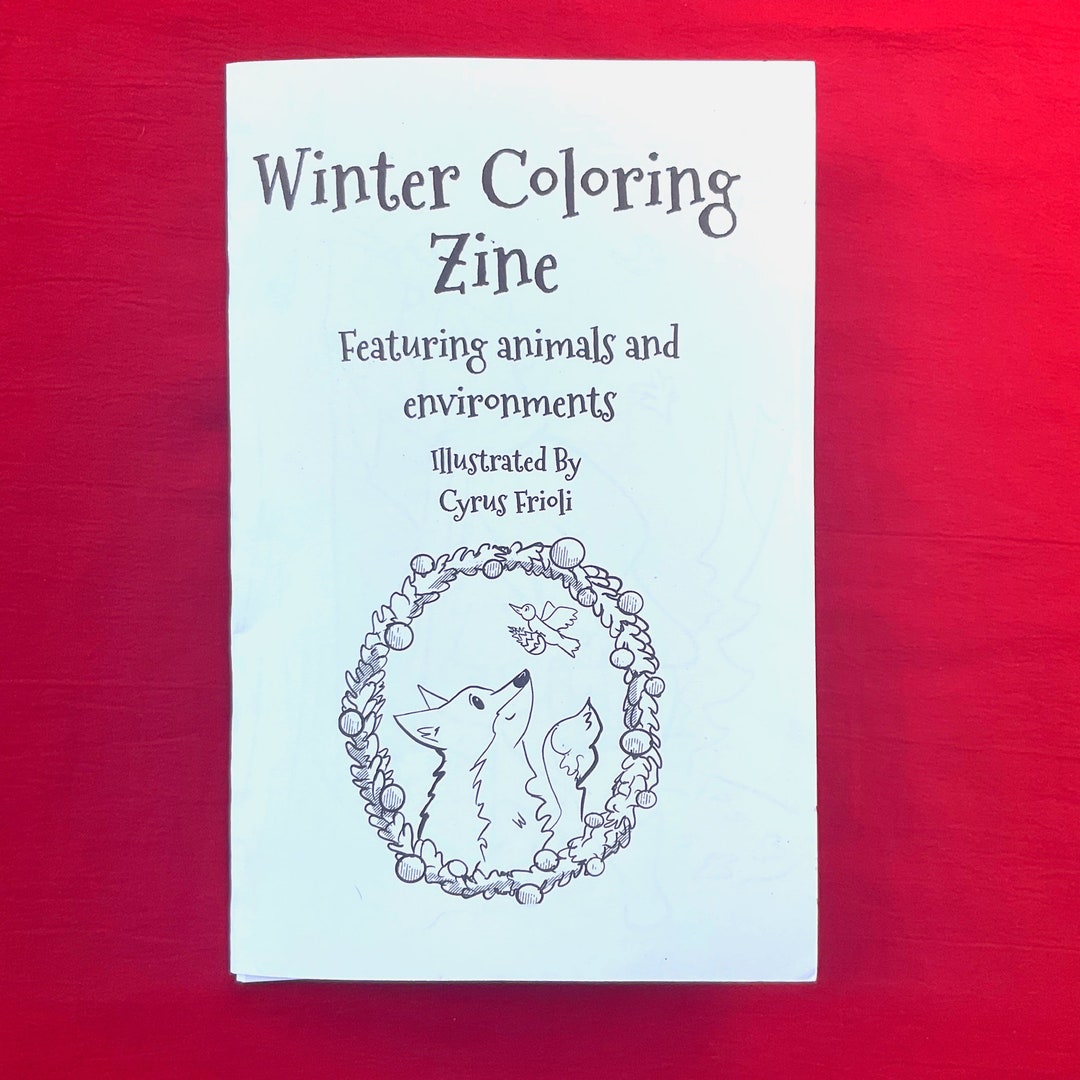 Winter Coloring Zine - Etsy