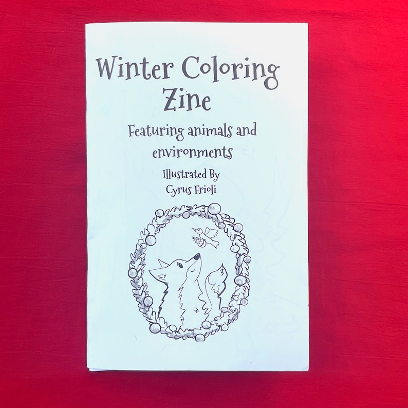 Winter Coloring Zine - Etsy