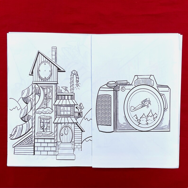 Winter Coloring Zine - Etsy