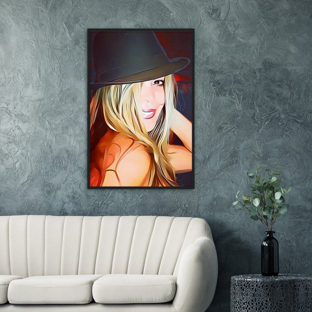 Prints Strong Woman Premium Matte Paper Wooden Framed Poster Art ...