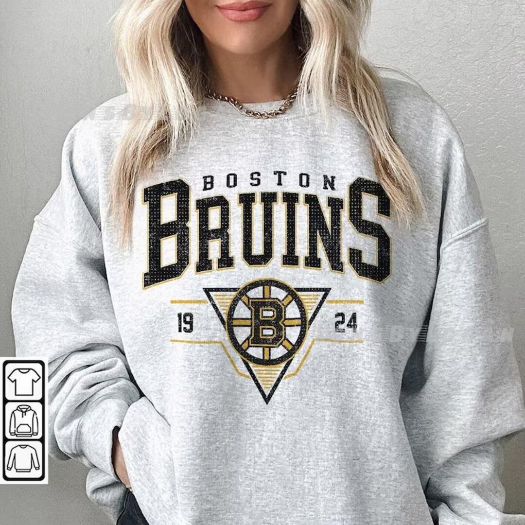 Boston Bruins Hockey Retro Style Sweatshirt, Retro Boston Hockey Tshirt ...