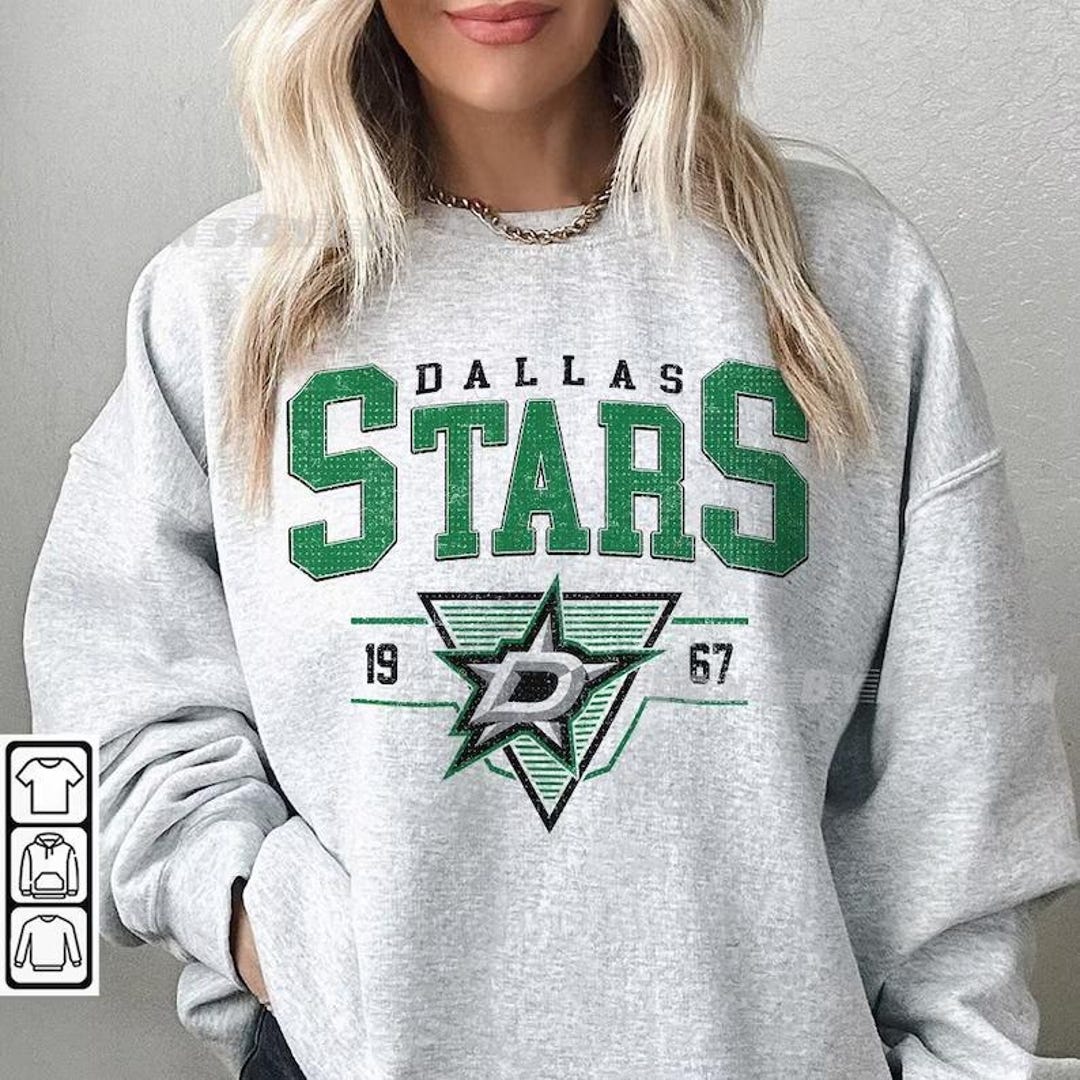 Vintage 90s Dallas Stars Shirt, Crewneck Dallas Stars Sweatshirt ...