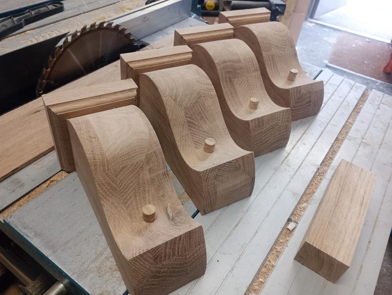 Oak Corbels /shelf Support Brackets - Etsy