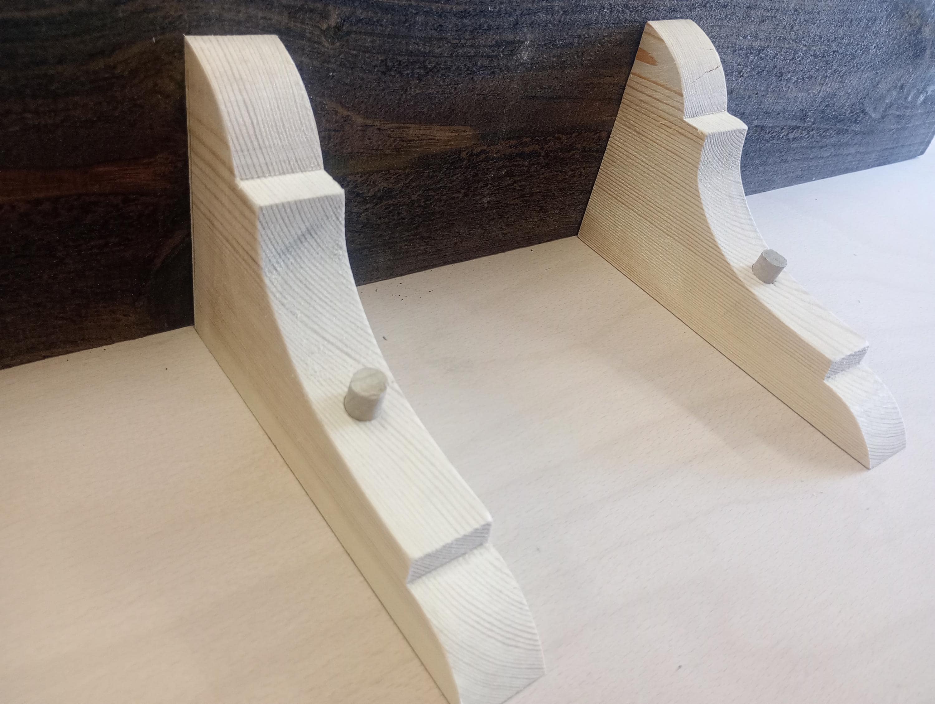 Solid Pine Shelving Brackets - Etsy