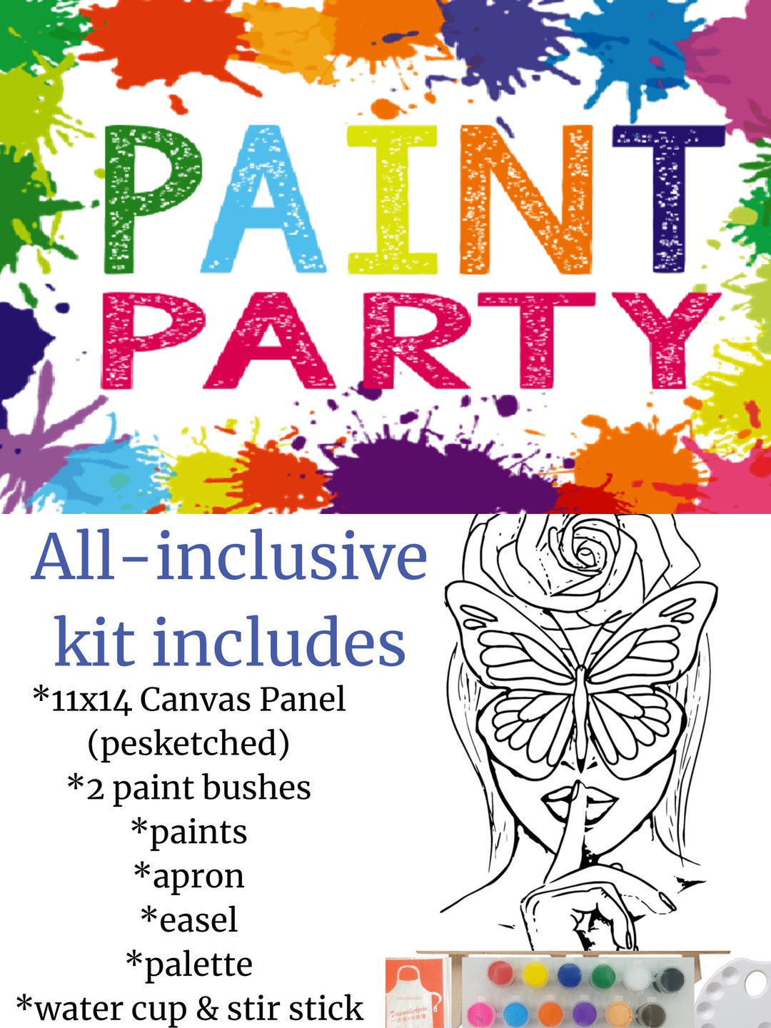 Beautiful Transformation Paint Party Kit - Etsy