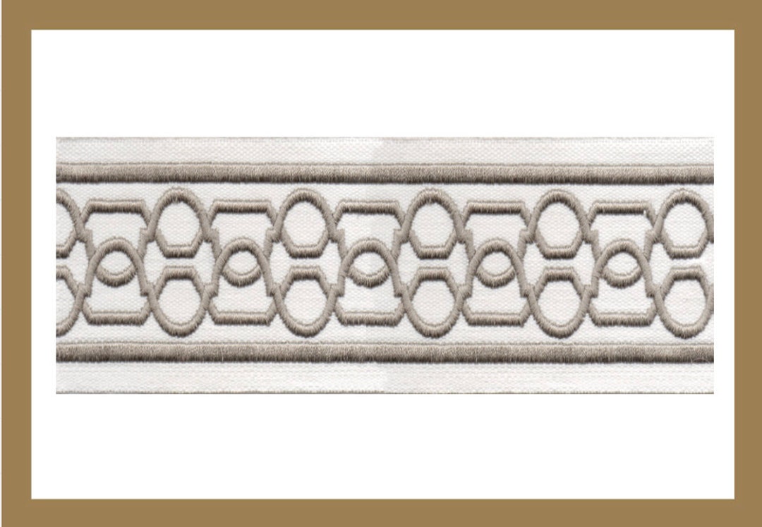 2.5 Inch Wide - Decorative Trim by the Yard- 24ME - Ivory Fog - Free ...