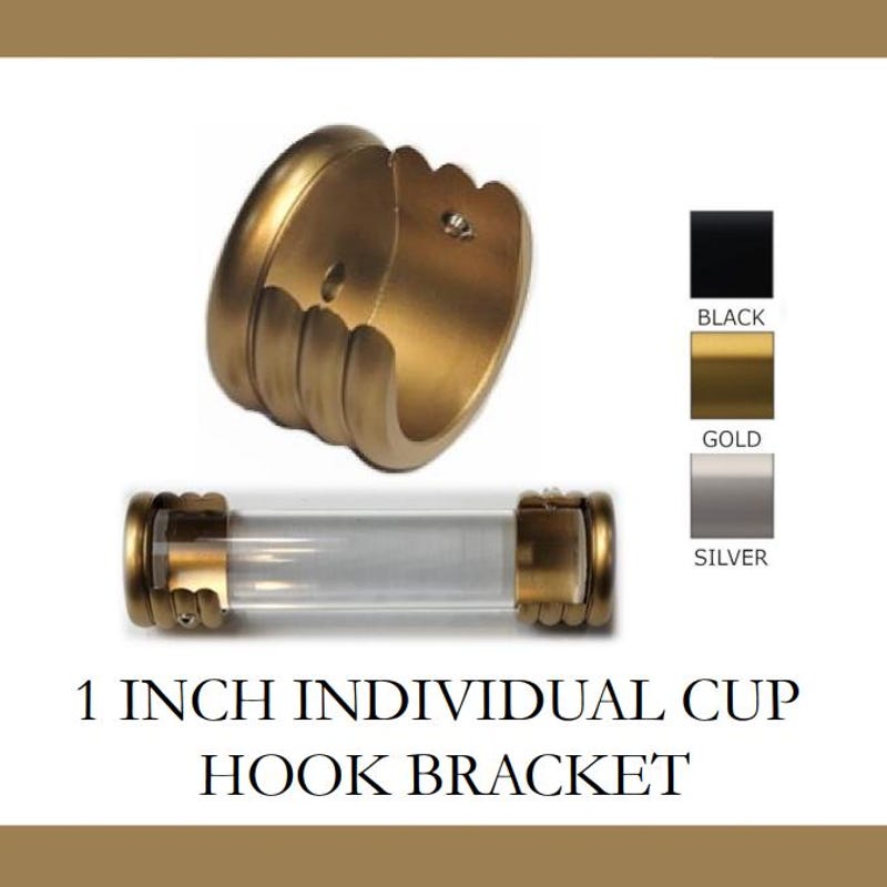 Silver Rod Wall Mounts - Etsy