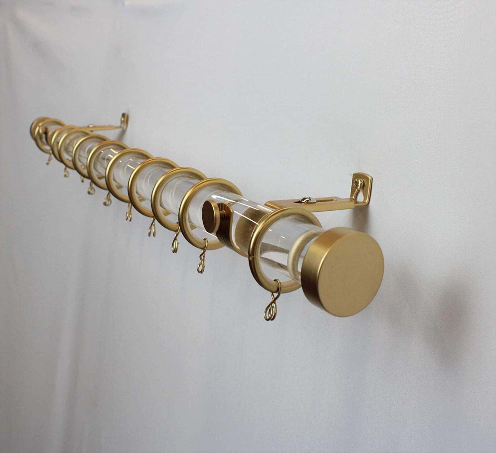 Acrylic Lucite 1 Inch Round Drapery Rod Set Includes Curtain - Etsy