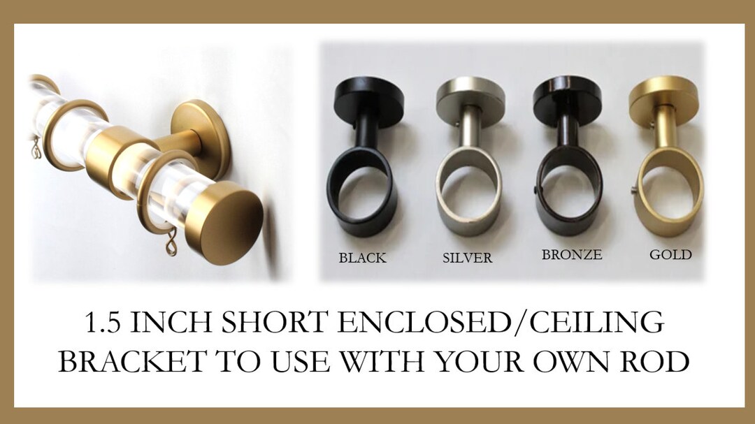 1.5 Inch Diameter Short Enclosed/ Ceiling Mount Bracket - Etsy