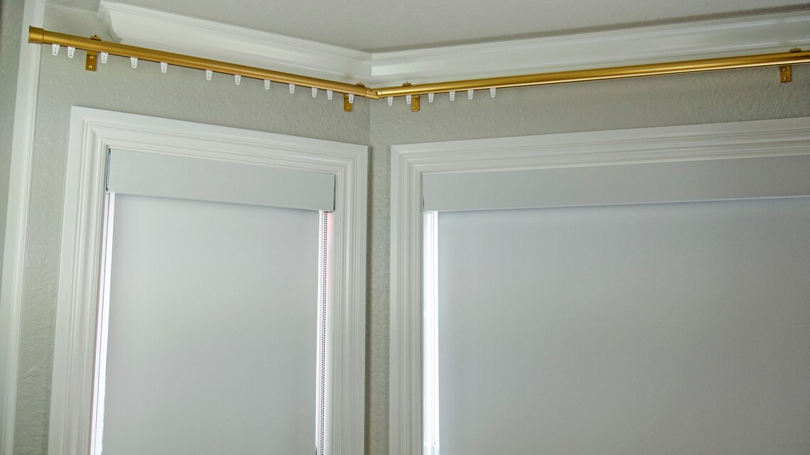 Traversing Channel Track 1 Inch Round Drapery Rod Set - Etsy