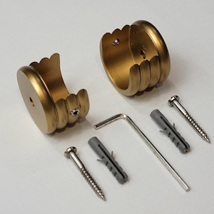 For 1 Inch Diameter Rods - Individual Inside Mount Cup Hook Bracket ...